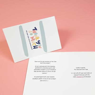 Cina Dopo le vendite Feedback Review Cartolina personalizzata di lusso Cartoline di ringraziamento per le piccole imprese in vendita