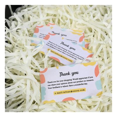 China Customized Thank You Card for Supporting My Small Business UV and Offset Printing Postcard for sale