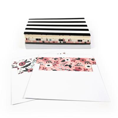 Cina Stampa personalizzata Flora Grazie Cartoline con scatola UV e Offset Stampa film di laminazione in vendita