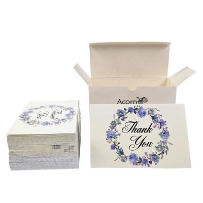 Cina Servizio di stampa di libri con logo personalizzato Cartoline di ringraziamento Perfette per matrimoni e compleanni in vendita