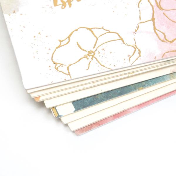 Quality Christmas Greeting Card White Dried Flowers Gift Wishes Message Card for DIY for sale