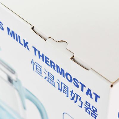 China Custom Logo Printed Electrical Products Packaging Box with Handle and Folders for sale