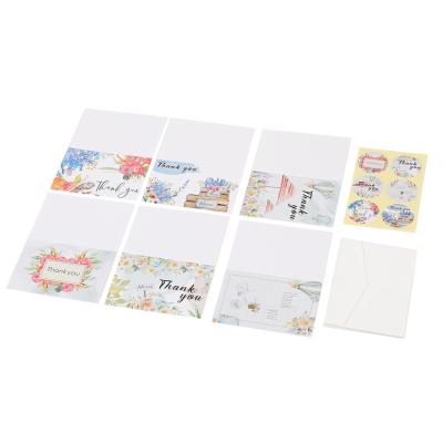 China Small Business Customized Thank You Card Greeting Card with Envelope and Stickers for sale