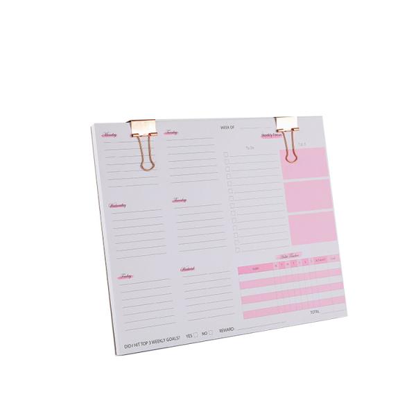 Quality Offset Printing Custom Durable Softring Binding Weekly Planners and Notebooks 50 for sale