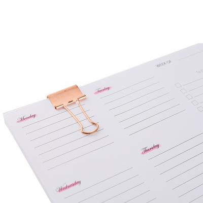China Offsetprinting Op maat gemaakte duurzame zachte papierbinding Weekplanners en notitieboeken 50 bladzijden Te koop