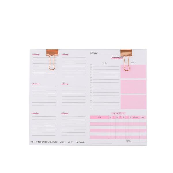 Quality Offset Printing Custom Durable Softring Binding Weekly Planners and Notebooks 50 for sale