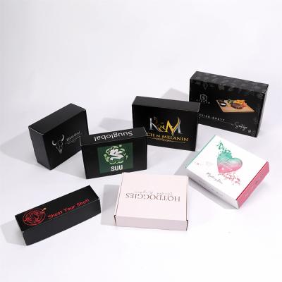 China Custom Logo Printed Flat Pack Corrugated Die Cut Folding Kraft Mailer Shipping Mailing Box for sale