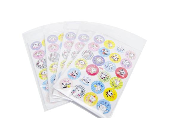 Quality Colorful Smiley Paper Sticker Sheets Preschool Eductional Toys Customized Size for sale