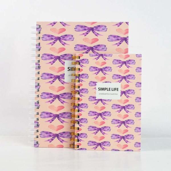 Quality Handmade Spiral Binding Diet School Agenda Notebook with CMYK Offset Printing for sale
