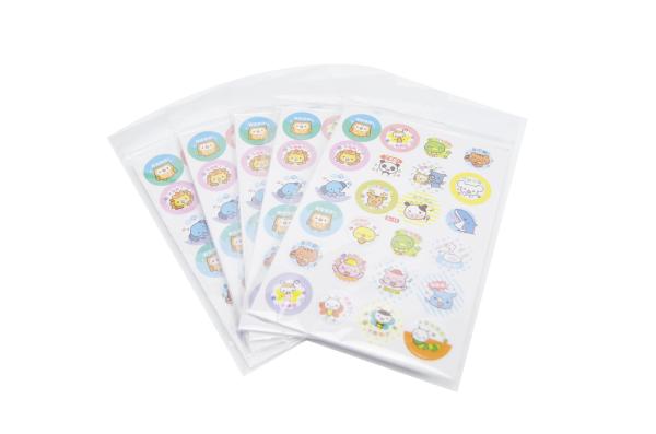 Quality Colorful Smiley Paper Sticker Sheets Preschool Eductional Toys Customized Size for sale