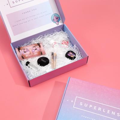 China Reusable Cardboard Mailer Box for Skincare and Cosmetic Subscription Product Shipping for sale