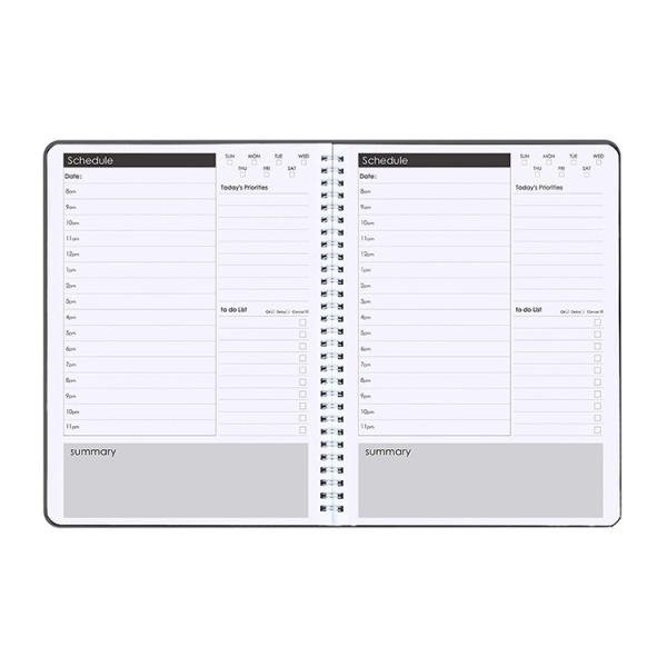 Quality Offset Printing Hardcover Custom Journal Planner Glue Binding Daily Agenda Notebook for sale
