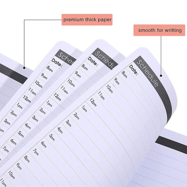 Quality Offset Printing Hardcover Custom Journal Planner Glue Binding Daily Agenda for sale