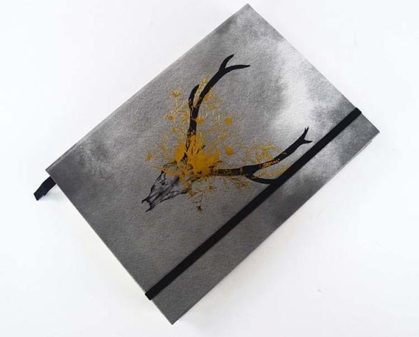 Quality Paper Cover Hardcover Notebook Printing Gold Foil Diary A5 Hardbound Notebook for sale