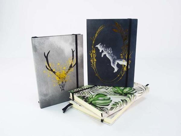 Quality Paper Cover Hardcover Notebook Printing Gold Foil Diary A5 Hardbound Notebook for sale
