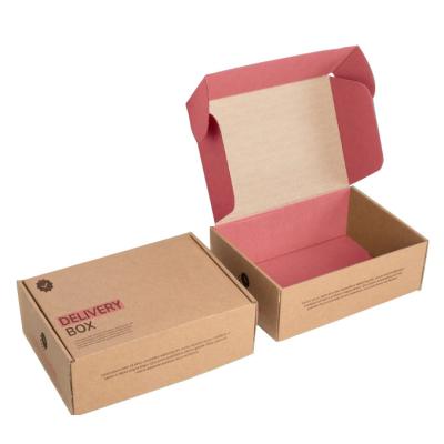 China Custom Order Accepted Brown Kraft Carton Box for Small Item Packaging and Shipping for sale