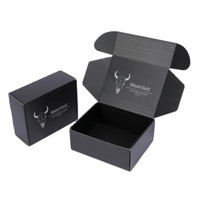 China UV Coating Corrugated Mailer Box for Shipping Black Clothing Custom Order Accepted for sale