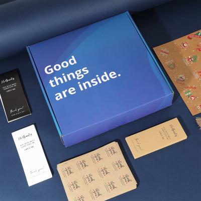 China Recyclable Custom Logo Corrugated Mailer Box for Monthly Subscription Stationery Gifts for sale