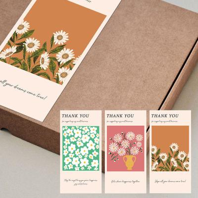 China Thank You Self Adhesive Sticker Package Mailer Box Seal Label Sticker Custom Printing for sale