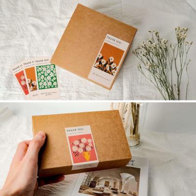 China Thank You Self Adhesive Sticker Package Mailer Box Seal Label Sticker Custom Printing for sale