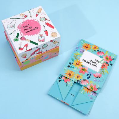 China CMYK Pantone Colour Printing Folders Box with Ribbon Luxury Magnetic Closure Gift Box for sale