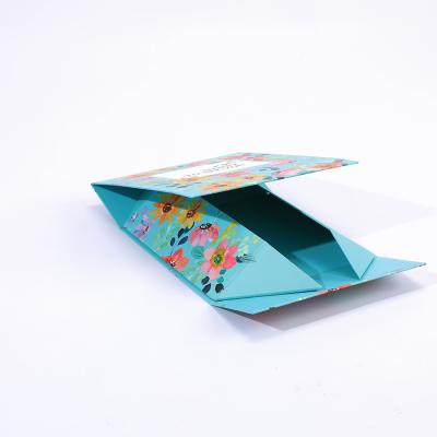 China Custom Design Printing Foldable Luxury Magnetic Closure Gift Box With Ribbon Custom Logo for sale