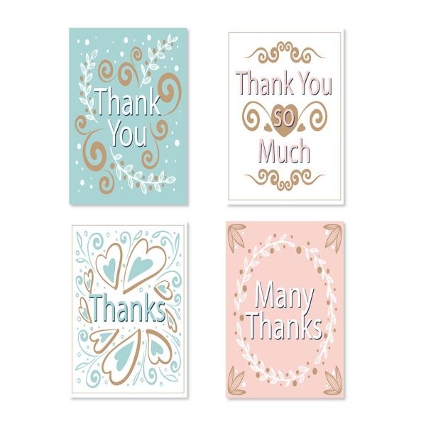 Quality Festival Small Thank You Message Card CMYK Color Snow Christmas Greeting for sale
