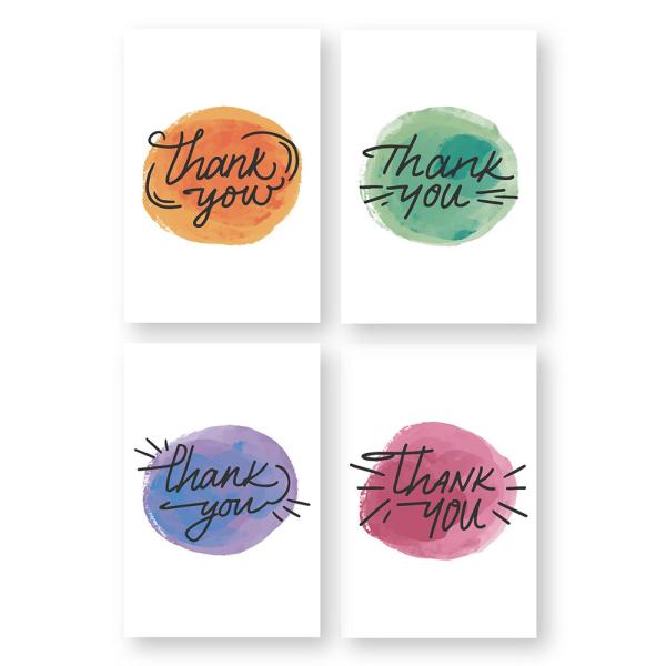 Quality Festival Small Thank You Message Card CMYK Color Snow Christmas Greeting for sale