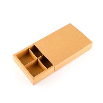 China Eco Friendly Kraft Paper Drawer Cookie Box for Food Packaging Custom Order Accepted for sale