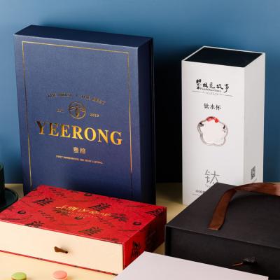China Custom Logo Printed Eco Friendly Empty Drawer Jewelry Packaging Paper Box on Corrugated Board for sale