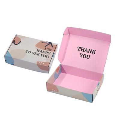 China Custom Order Accepted E-commerce Paper Box Packaging with Paper Card and Tissue Paper for sale