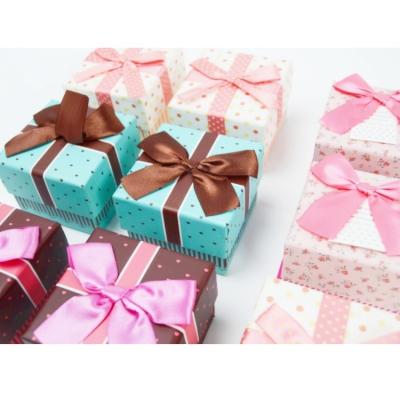 China Colorful Ring Box Mixed Color Paper Cardboard Packaging Exquisite Paper Ring Gift Box for sale
