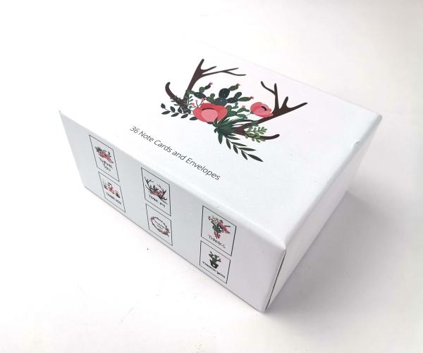Wedding Decoration Custom Card Printing 36 Packs Floral Note Card Printing