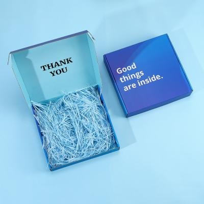 China Retail Stand Box Folders Durable Corrugated Paper Packaging Box with Shredded Paper for sale