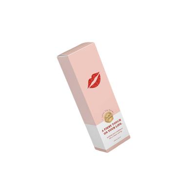 China Custom Order Colorful Tuck End Cardboard Empty Cosmetics Lipstick Packaging Boxes For Lipstick Tube Container for sale