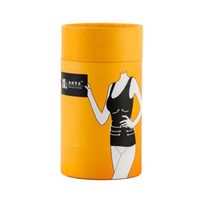 China CMYK Pantone Colour Custom Design Cylinder Paper Tube Packaging Box for Clothing for sale