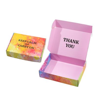 China Custom Cardboard Corrugated Mailer Boxes Strong Colored Printed for Shipping Cloth for sale