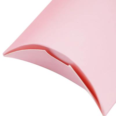 China Coated Paper Pillow Shaped Packaging Box With Custom Logo For And Recycled Material for sale