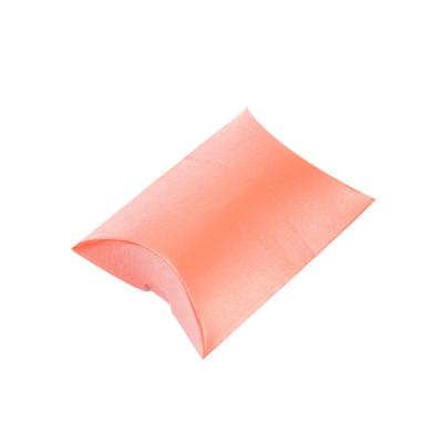 China Coated Paper Pillow Shaped Packaging Box With Custom Logo For And Recycled Material for sale