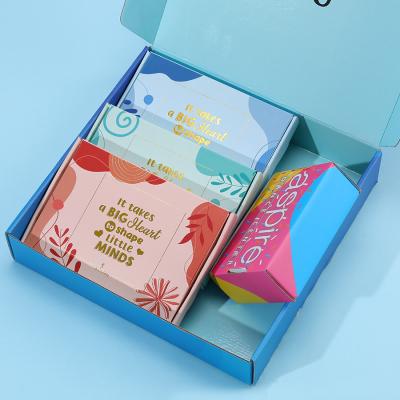 China CMYK Custom Paper Packaging Makeup Mailer Box Carton Cardboard Corrugated Cosmetic Shipping Boxes With Logo for sale