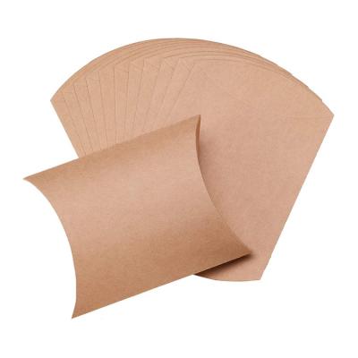 China Custom Logo Heavy Duty Kraft Pillow Shape Candy Paper Box for Candy Storage Solution for sale