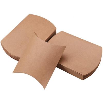 China Custom Logo Heavy Duty Kraft Pillow Shape Candy Paper Box for Candy Storage Solution for sale