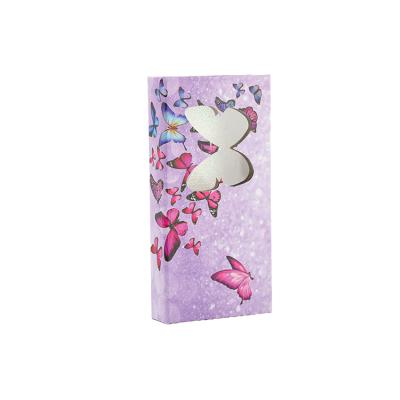 China Non-Toxic Empty False Eyelash Cosmetics Paper Box Packaging with Clear Window Printing for sale