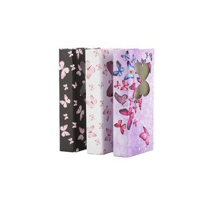 China Non-Toxic Empty False Eyelash Cosmetics Paper Box Packaging with Clear Window Printing for sale