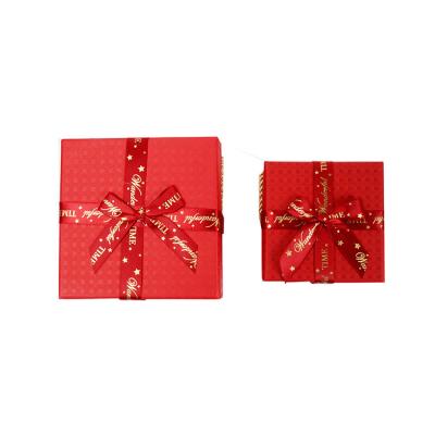 China Elegant Wedding Party Present Gift Box with Handle and Lid Customized Die Cut Accepted for sale