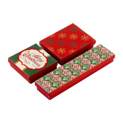 Scatola regalo per caramelle di Natale con coperchio
