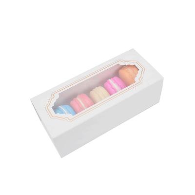 China CMYK Custom Food Paper Cardboard Packing Bakery Cake Chocolate Box With Window for sale