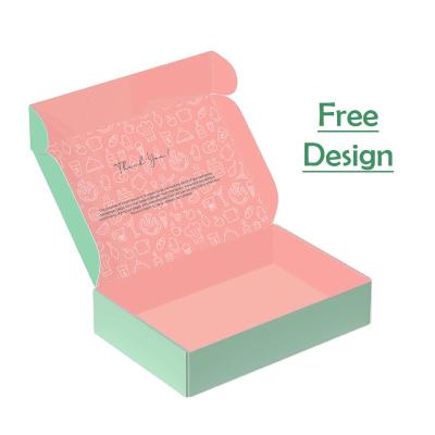 China Custom Size Accepted Eco Friendly Personalized Free Design Cardboard Mailer Boxes for sale