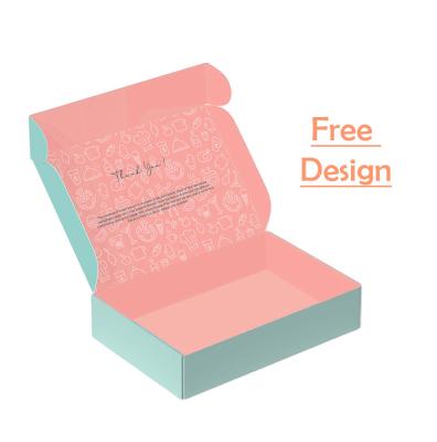 China Custom Logo Printed Cardboard Shipping Boxes for Gift Cloth Packing in Various Sizes for sale