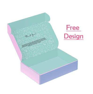 China Custom Logo Printed Cardboard Shipping Boxes for Gift Cloth Packing in Various Sizes for sale